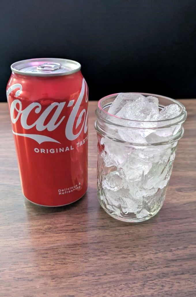 The classic pairing that never goes out of style. This Coca-Cola and ice-cold glass are like the Fred Astaire and Ginger Rogers of beverages.