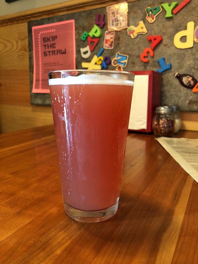 Sip, savor, repeat. This ruby-red refreshment is the perfect sidekick for your pizza adventure at Dr. Ho's.