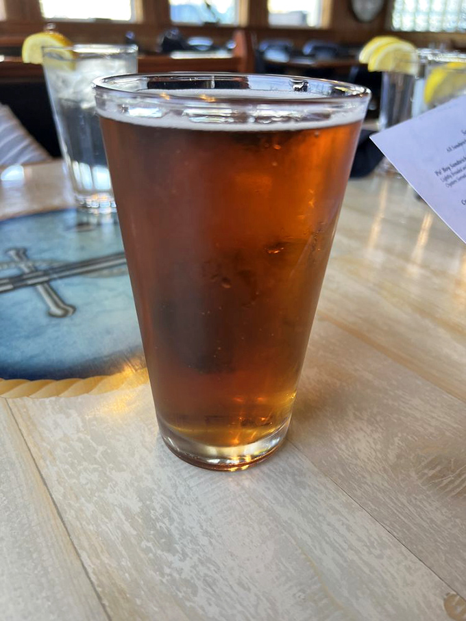 Cheers to good times! This amber nectar is the perfect sidekick for your culinary adventure. It's five o'clock somewhere, right?