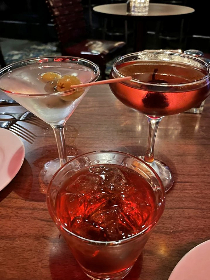 Cocktail o'clock at Clyde's! These drinks are dressed to impress, just like the dapper gentlemen who might've sipped them in the '60s.