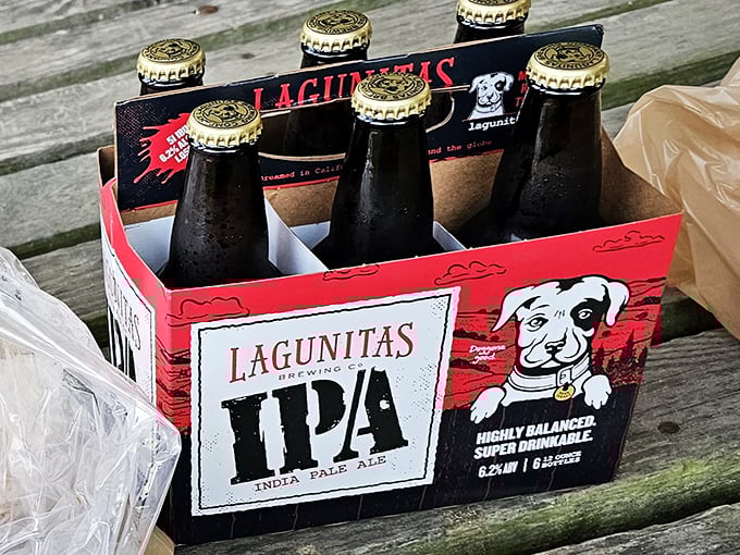 Lagunitas IPA: Because nothing pairs better with seafood than a crisp, hoppy brew. It's like a high-five for your palate.