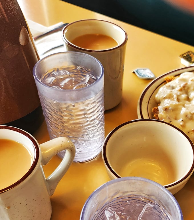 Liquid gold in a mug and nature's air conditioning in a glass. This dynamic duo is ready to kickstart your day or cool you down, diner-style.