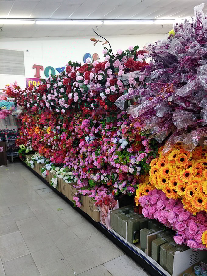 Bloom where you're planted, especially if it's in the artificial flower aisle. These vibrant bouquets bring eternal spring to any room.