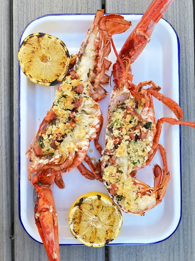 Lobster so good, it'll make you consider growing claws and moving to the ocean floor. Grilled to perfection and ready for its butter bath!