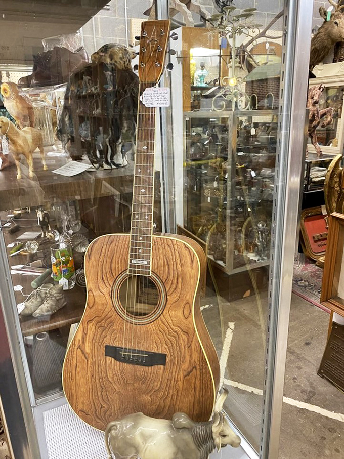 Strum a chord of nostalgia. This guitar's ready to play a tune that'll transport you straight back to your first concert.