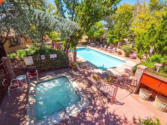 Jerome's idea of a resort: Where relaxation meets elevation. Soak in the pool while soaking up views that'll make your Instagram followers green with envy.