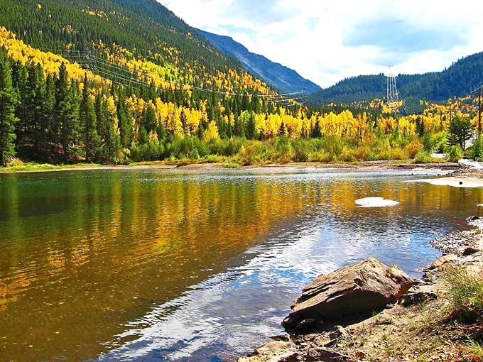 Nature's infinity pool, Colorado-style. Georgetown Lake reflects the Rockies so clearly, you might mistake it for a giant mountain mirror.