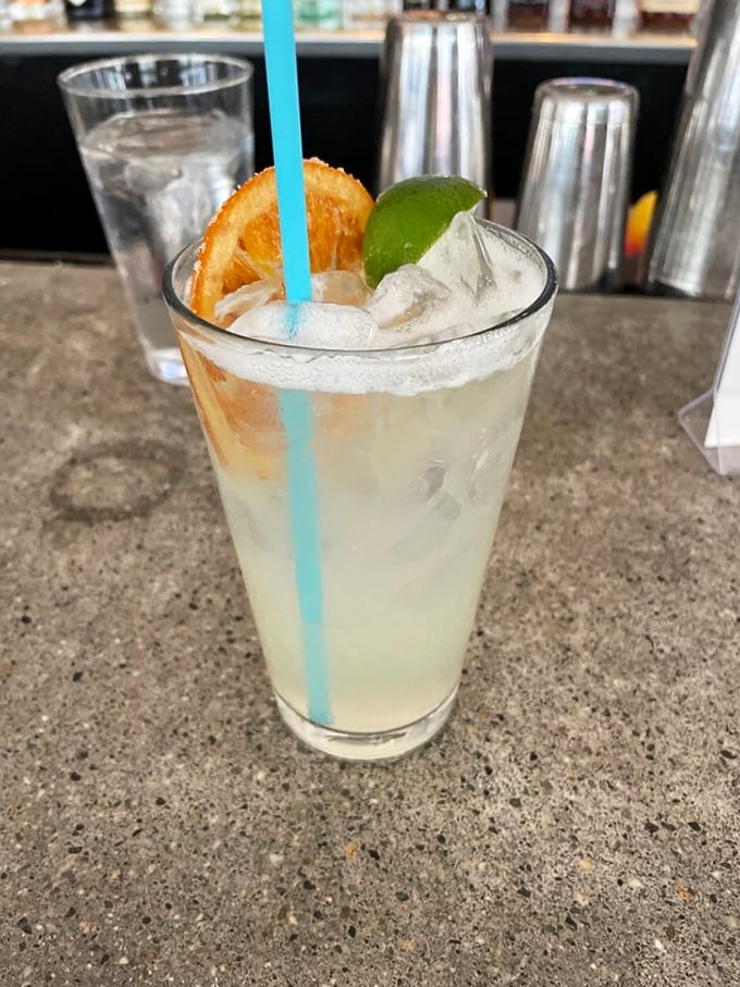 Cheers to good times! This refreshing sangria is the perfect sidekick to your burger adventure. It's like a vacation in a glass!