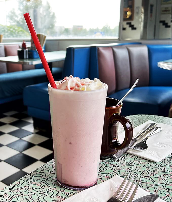 That strawberry shake isn't just a beverage; it's dessert with a straw. In a world of complicated coffee orders, there's something heroically straightforward about this frosty classic.