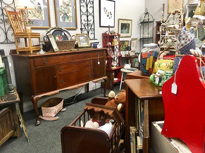 This isn't just furniture; it's architectural salvation. That wooden sideboard has witnessed more family dinners than Thanksgiving itself.