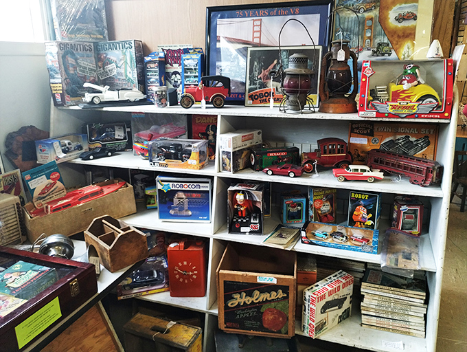 Toy story, indeed! From classic Matchbox cars to forgotten board games, it's a playground of memories that'll make you feel like a kid again.