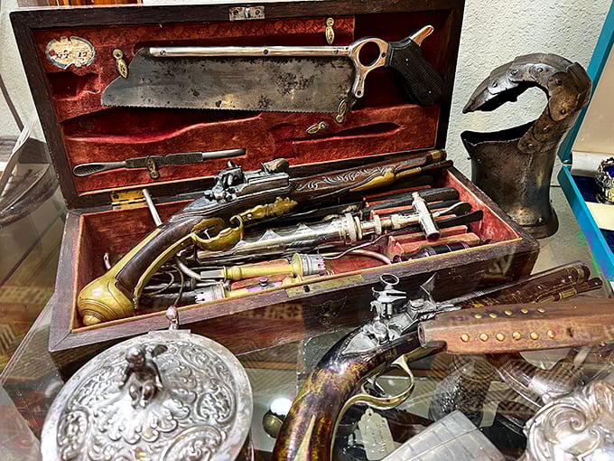 The original Alaskan multi-tool kit. Perfect for hunting, doctoring, or impressing your friends with your 19th-century survival skills.