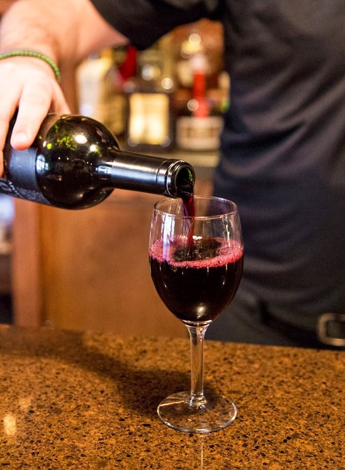 Liquid poetry in a glass! This wine pour is so mesmerizing, you might forget to actually drink it. But don't - it's too good to waste.