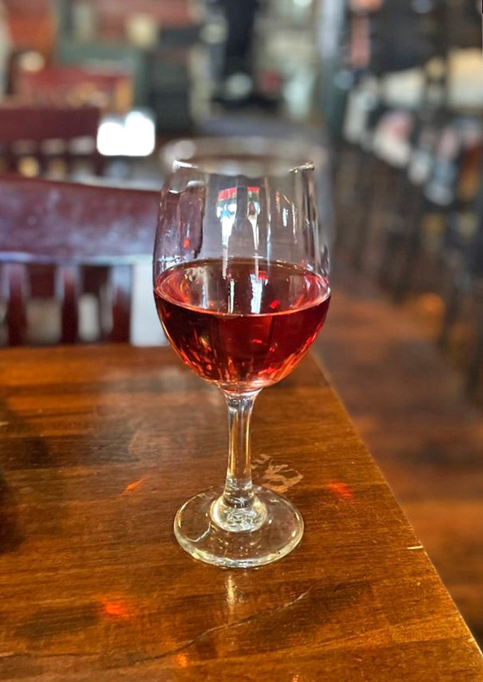 A glass of red, a world of possibilities. This vino is the perfect dance partner for Rosa's Italian feast.