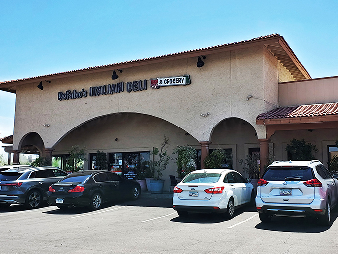 DeFalco's simple arched façade hides a double threat—part Italian grocery, part pizzeria, all delicious. The Clark Kent of food establishments.
