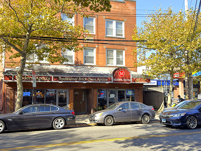 Modern Apizza: This unassuming brick facade hides New Haven's best-kept pizza secret. Prepare for a flavor explosion!