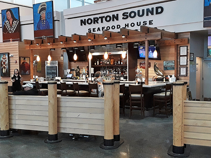 Who says you can't get gourmet at the gate? Norton Sound Seafood House: Where your taste buds take off before your plane does.