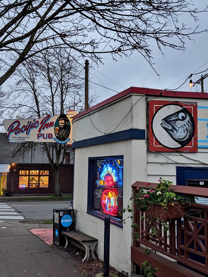 Ahoy, flavor seekers! Pacific Inn Pub's fish and chips are the hidden treasure of Seattle. X marks the spot... on your napkin!