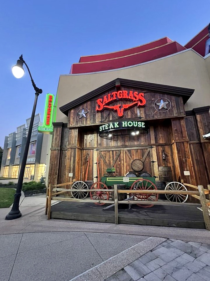 Saltgrass Steak House: "Where every meal feels like a special occasion. The steaks are so good, you might want to write them a thank-you note."