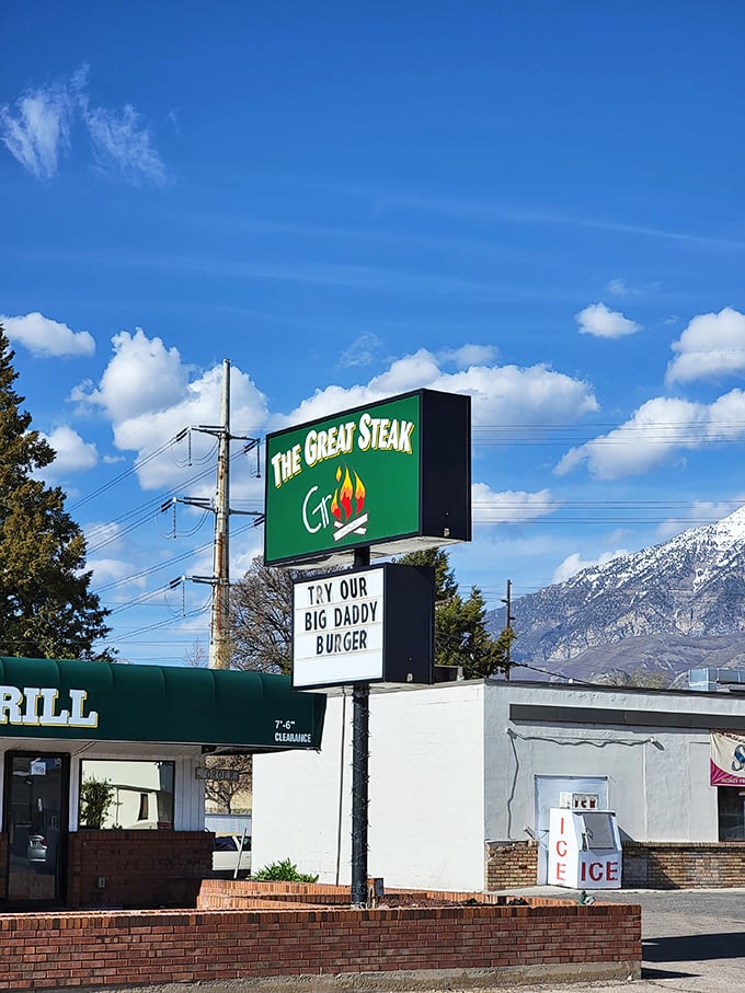 Green awning, great steaks. The Great Steak Grill is like finding a diamond in the rough... if diamonds were delicious.