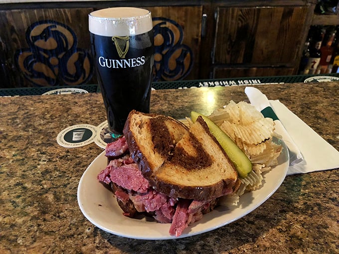 This beef Reuben isn't just a meal; it's a flavor explosion that'll make your mouth throw a party and invite all its friends.