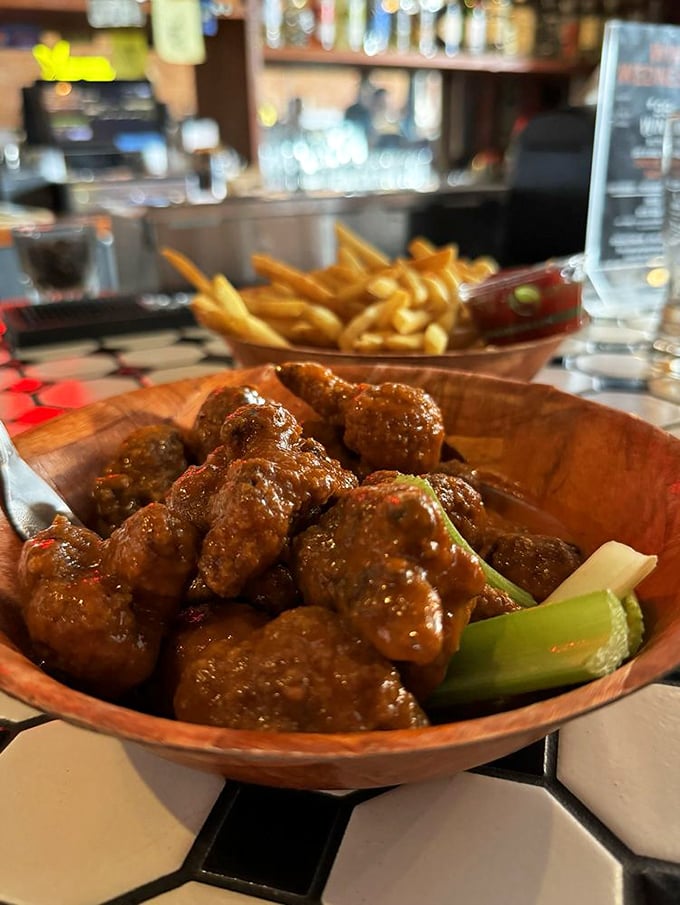 Vegetarians, rejoice! These cauliflower "wings" prove that plant-based can be just as finger-lickin' good.