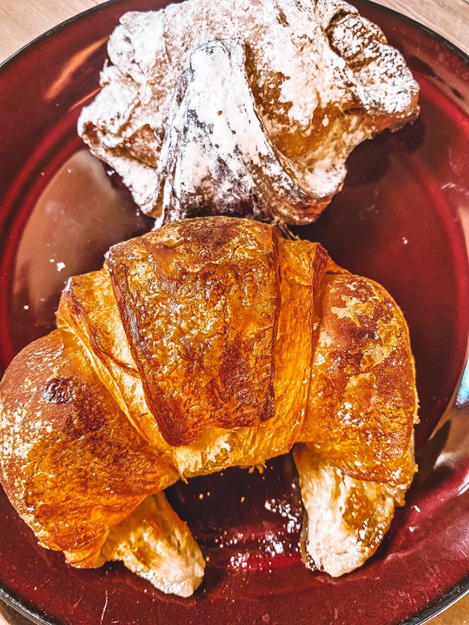 Flaky, buttery, and filled with creamy goodness. This croissant is the breakfast equivalent of a standing ovation.