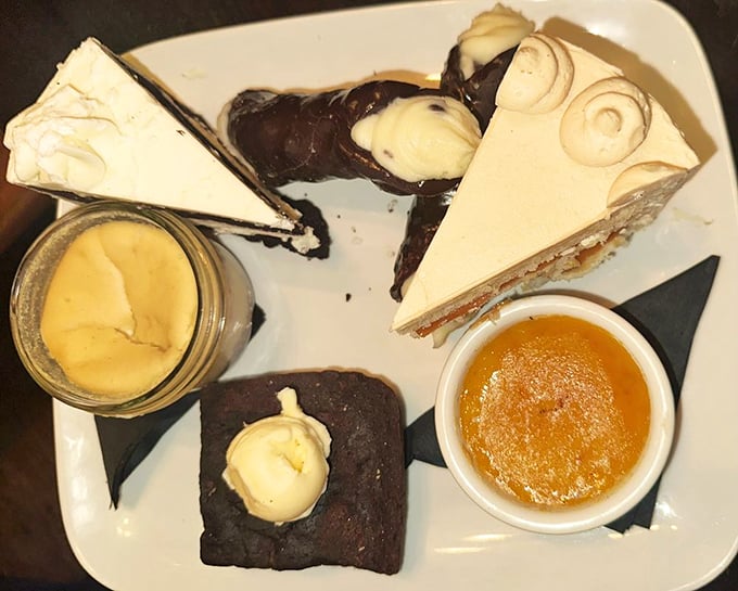 Sweet dreams are made of these! Krista's dessert platter is a choose-your-own-adventure of decadence that would make Willy Wonka jealous.