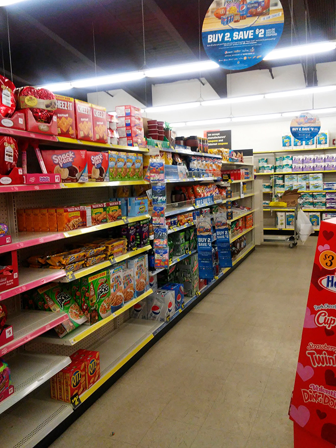 A symphony of crinkly bags and colorful packaging &ndash; this snack aisle is the adult version of a kid in a candy store.