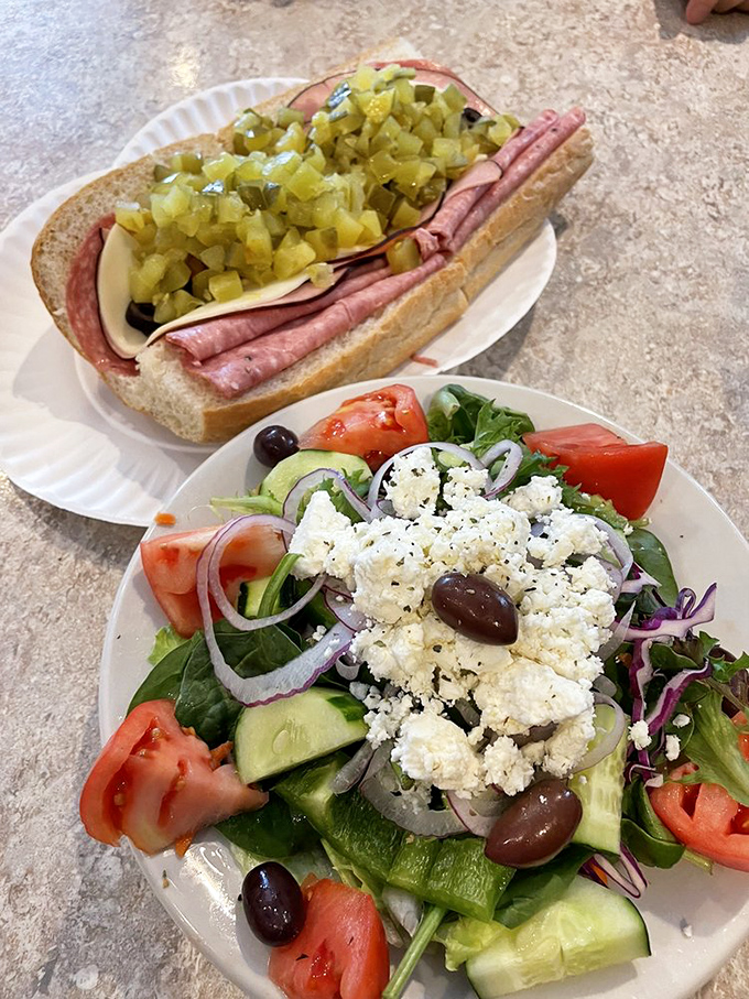 A Greek vacation on a plate! This salad is so fresh and colorful, you'll swear you can hear bouzouki music in the background.