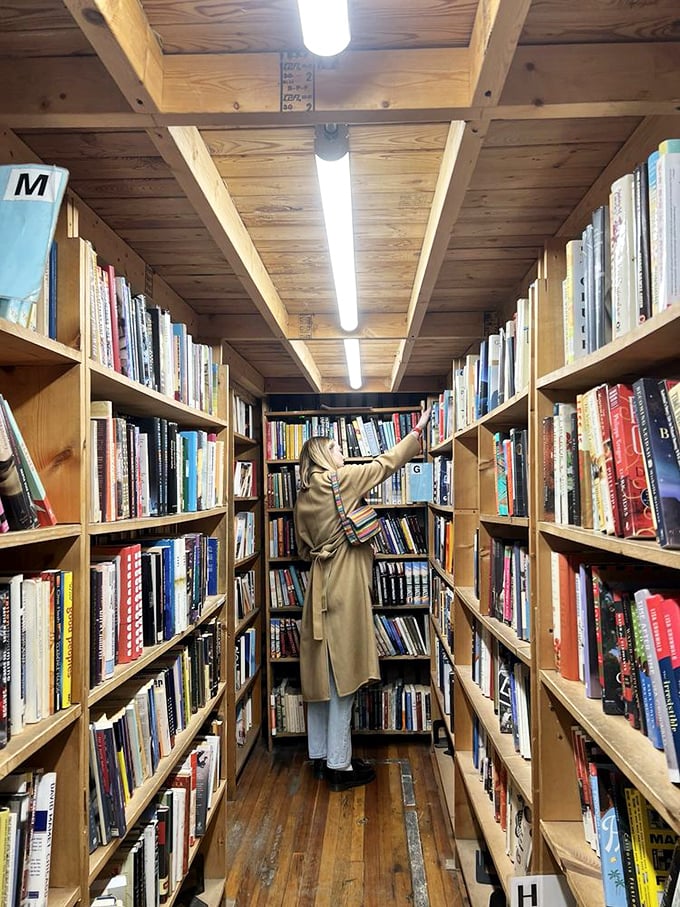 Lose yourself in a forest of ideas. These shelves are like an all-you-can-read buffet for the mind.