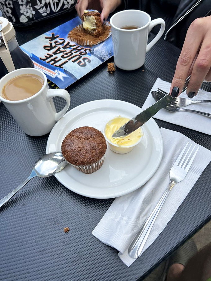 Muffin compares to this! A chocolate chip masterpiece that's more "indulgent breakfast" than "sad desk snack." Pair with coffee for maximum morning bliss.