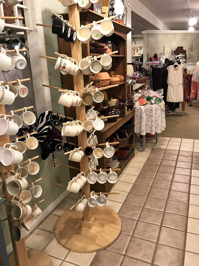 Mug shot central! These ceramic characters are lined up like suspects in the world's coziest police lineup.