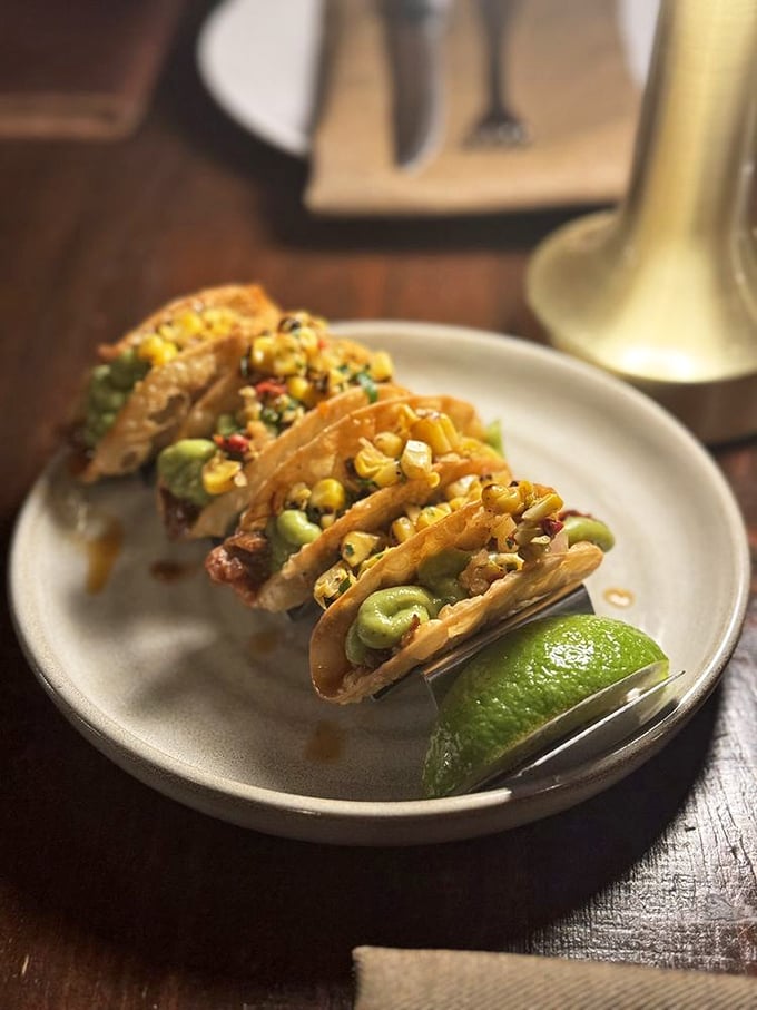 These pork cheek tacos prove that sometimes the best conversations happen when Spanish tradition meets Mexican inspiration.