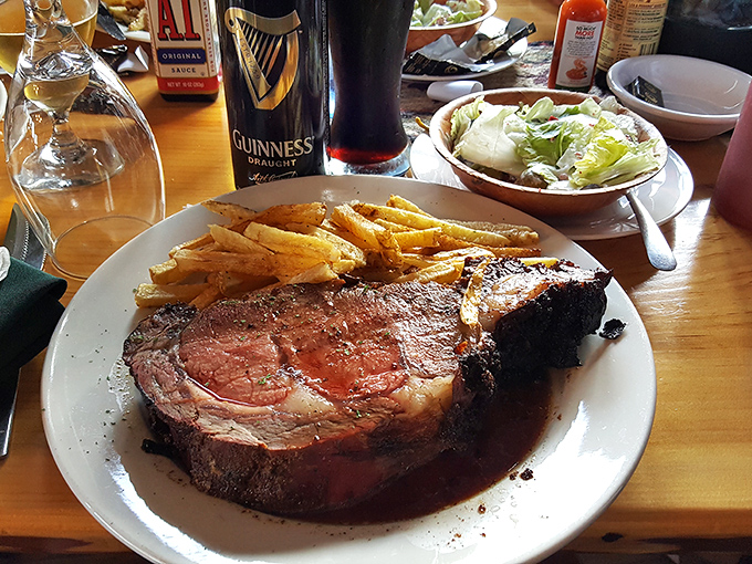 "Eat your greens," they said. But with prime rib this good, the side salad is more of a garnish than a guilt-trip.