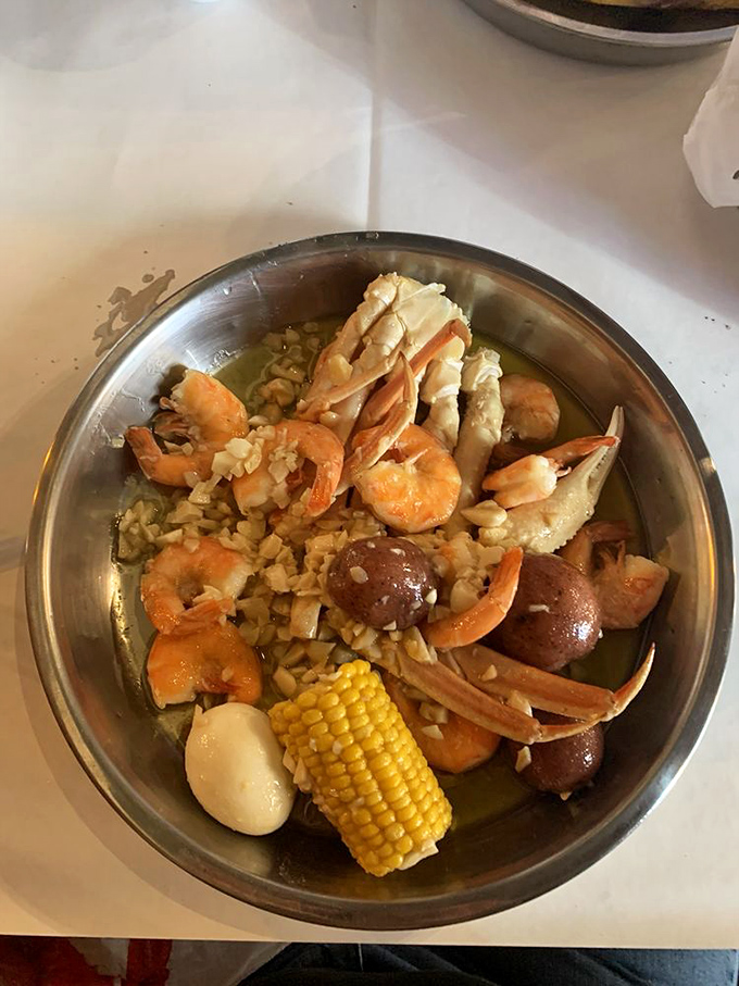 The seafood boil that'll make you want to do a happy dance. It's a treasure trove of flavors, no pirate map required!