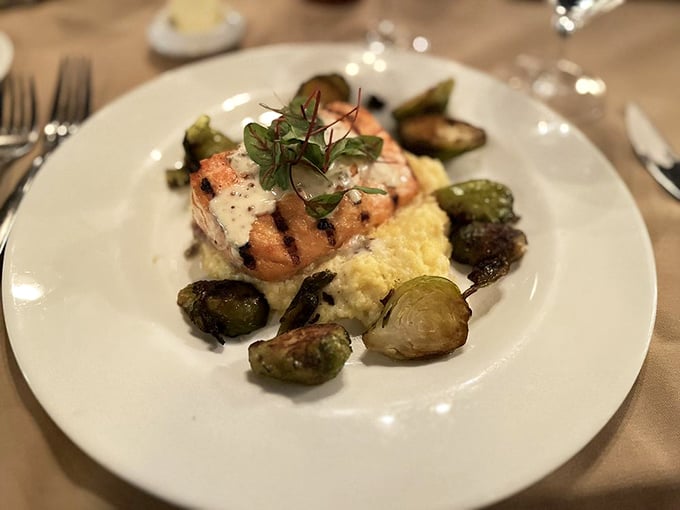 Salmon that's dressed to impress! This dish is ready for its close-up, and your palate is the paparazzi.