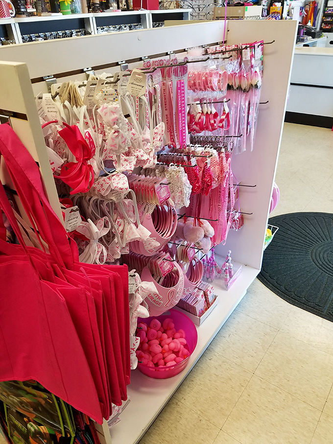 Valentine's Day headquarters where Cupid shops on a budget. Red and pink accessories that say "I love you" without breaking the bank.