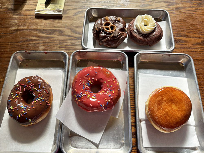 Red velvet dreams come true! This donut is so pretty, it almost feels wrong to eat it. Almost.