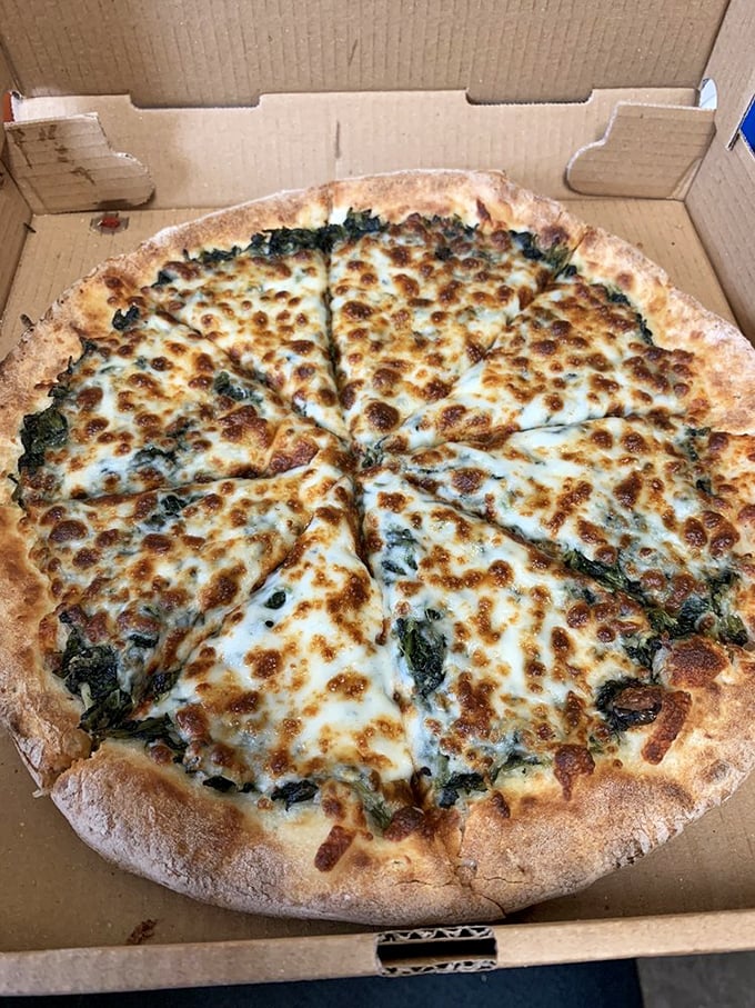 Popeye would be proud! This spinach-loaded pizza proves that sometimes, the most delicious things in life are green.
