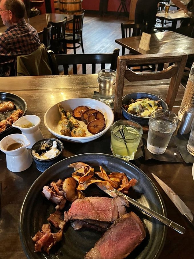 Steak night done right! This spread is so mouthwatering, it could make a vegetarian question their life choices. Sorry, kale, you've been dethroned.