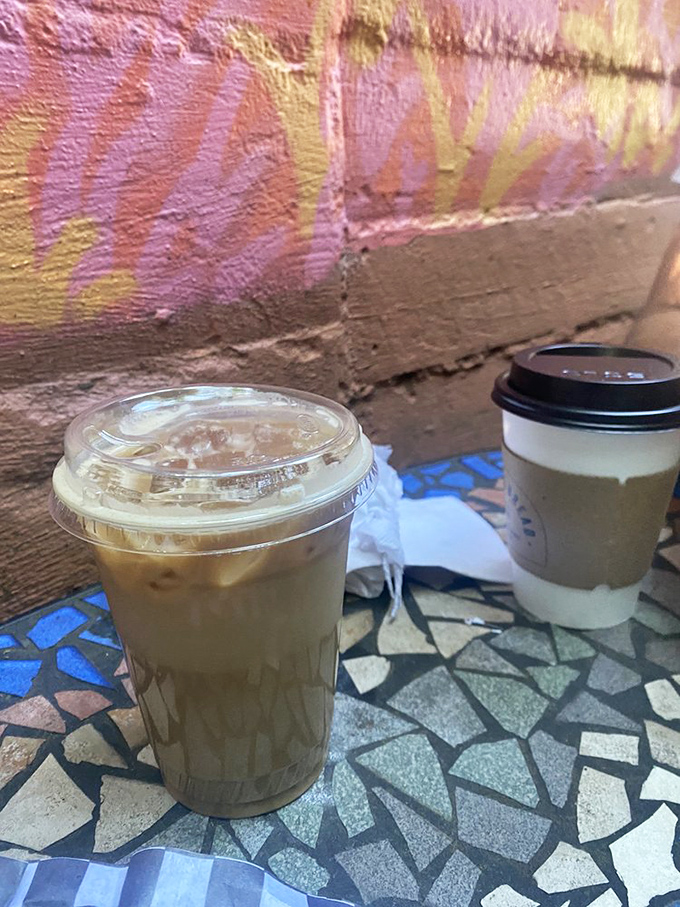 Coffee and conversation, the perfect pairing. These beverages are ready to kickstart your day or fuel an afternoon of friendly banter.