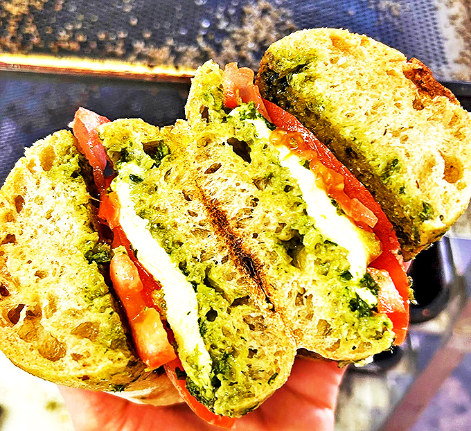 Caprese sandwich, meet your match! This green goddess is bringing a taste of Italy to the Rockies, no passport stamp required.