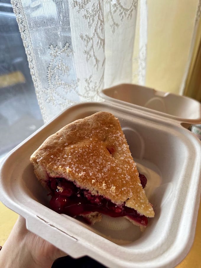 Cherry pie that would make Agent Cooper weep with joy. Flaky, fruity, and utterly irresistible &ndash; resistance is futile!