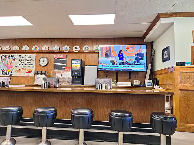 Where magic happens and calories don't count. This counter has seen more stories swapped than a library and more elbows than a wrestling match.