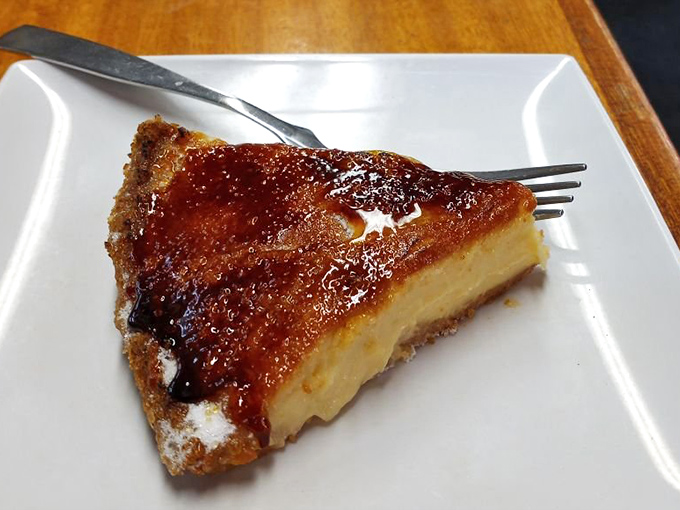 Crème brûlée in pie form? It's like the dessert gods heard our prayers and decided to show off.