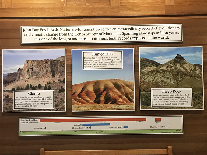 Not just information about John Day Fossil Beds&mdash;a reminder that you're eating pie in a place where dinosaurs once roamed. Talk about perspective with your pastry.