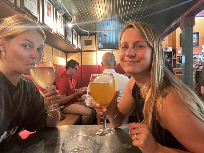 Breakfast buddies toasting to the most important meal of the day. Cheers to good food and even better company!