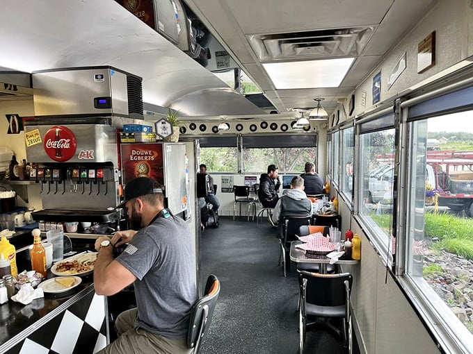 Breakfast club in session! These diners know the secret handshake to the best meal of the day.