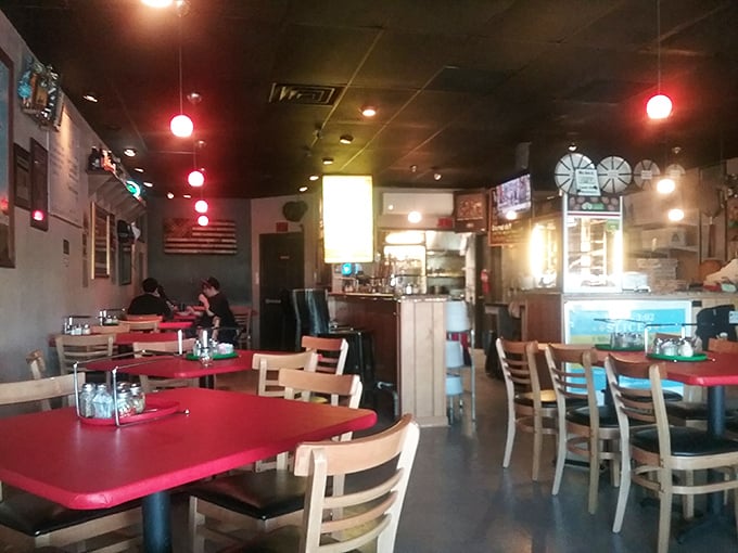 Where everybody knows your name (or at least your favorite pizza order). This dining area exudes warmth and welcome, inviting you to stay awhile.